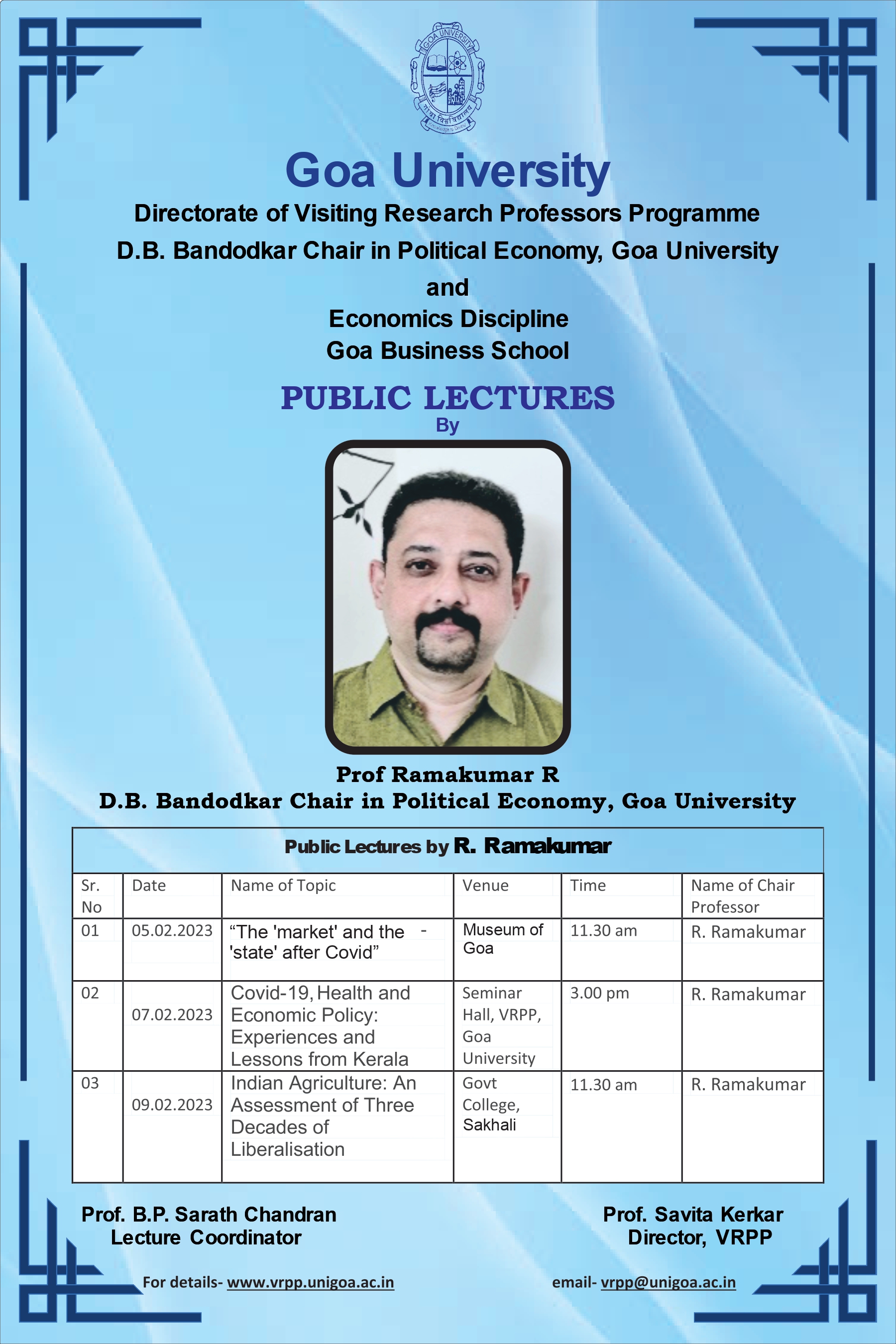 Goa University, Goa's premier University, Post Graduation, PH.D, B.SC ...